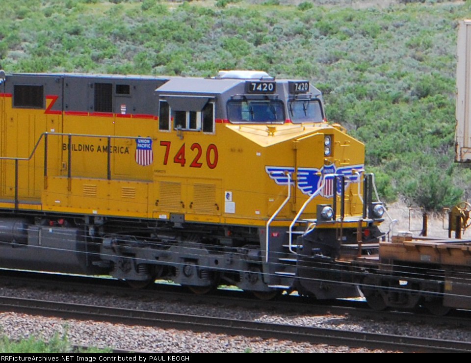 Close up and personal shot of the cab of a brand new GEVO UP 7420 east of Green River, Wy.
